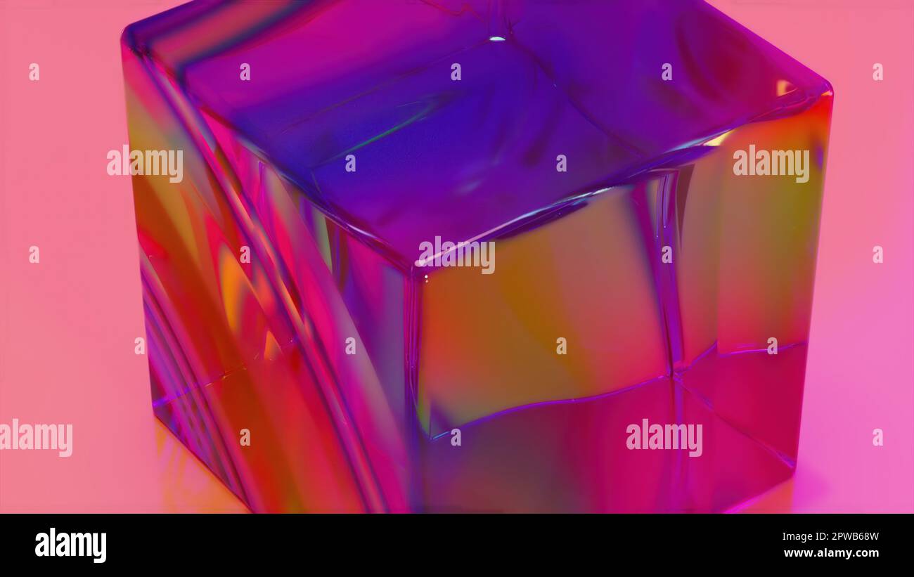 Marble cube 3d render. Computer generated Stock Photo - Alamy