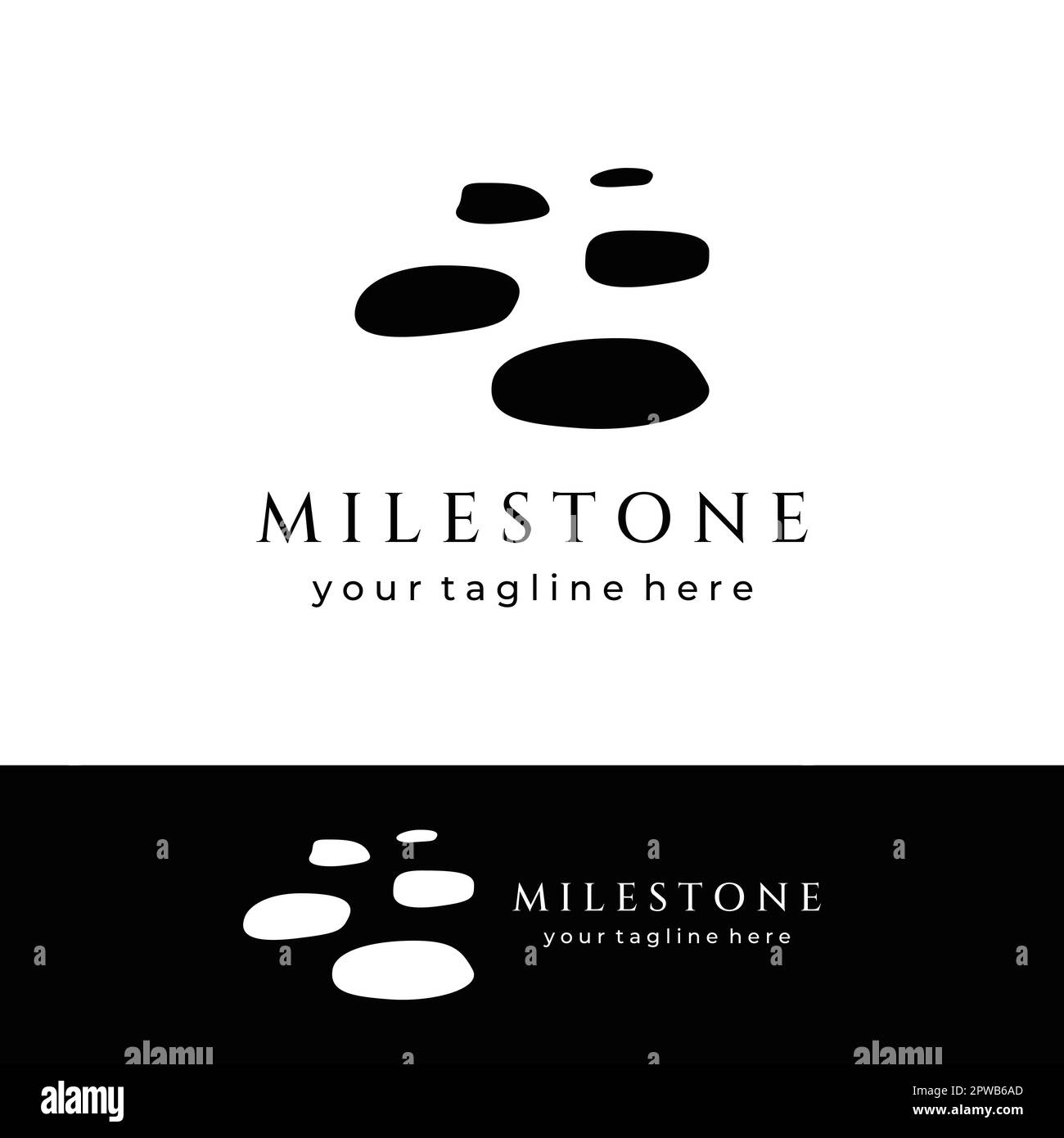 Stone logo Black and White Stock Photos & Images - Alamy