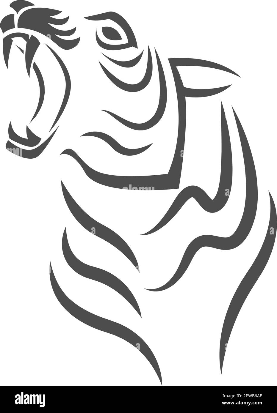 Tiger icon logo design Stock Vector Image & Art - Alamy