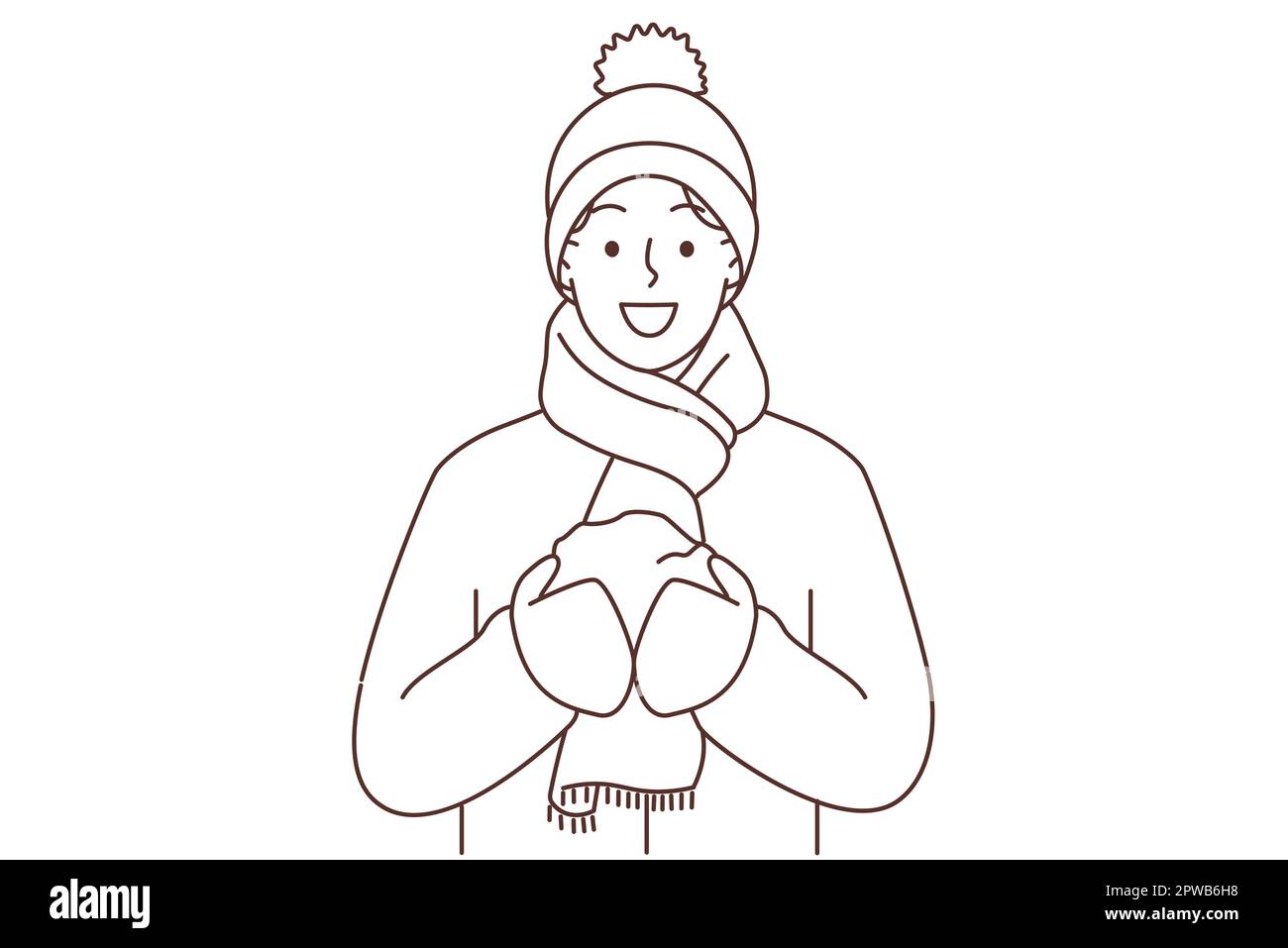 Snowball activity Stock Vector Images - Alamy