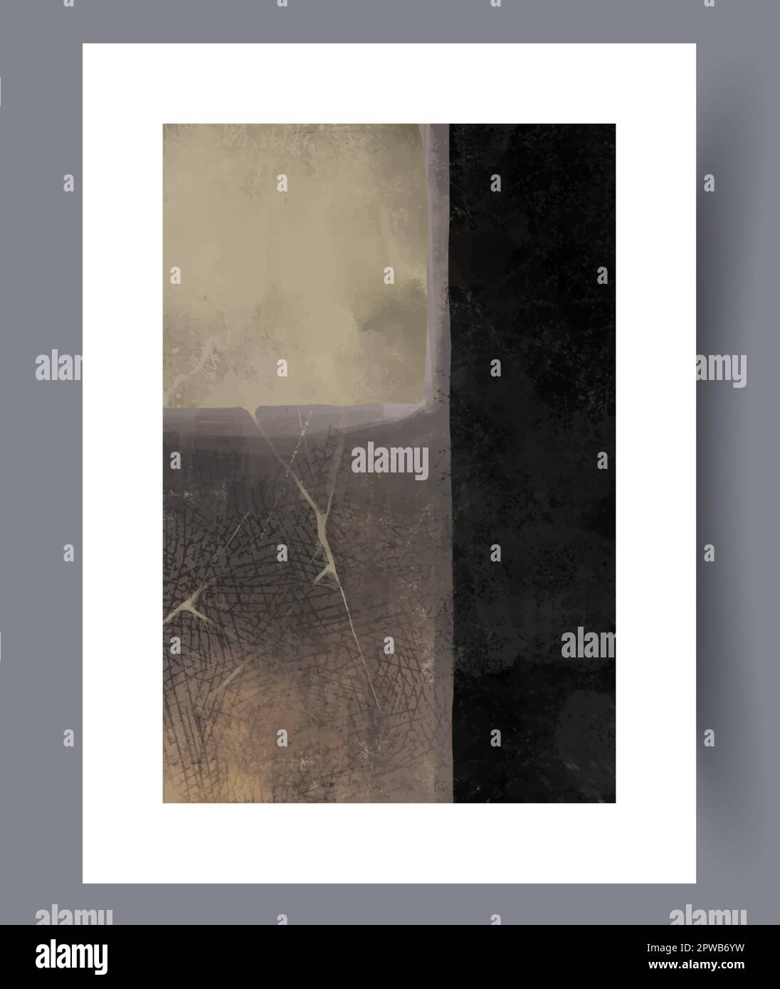 Abstract band creative template wall art print Stock Vector Image & Art ...