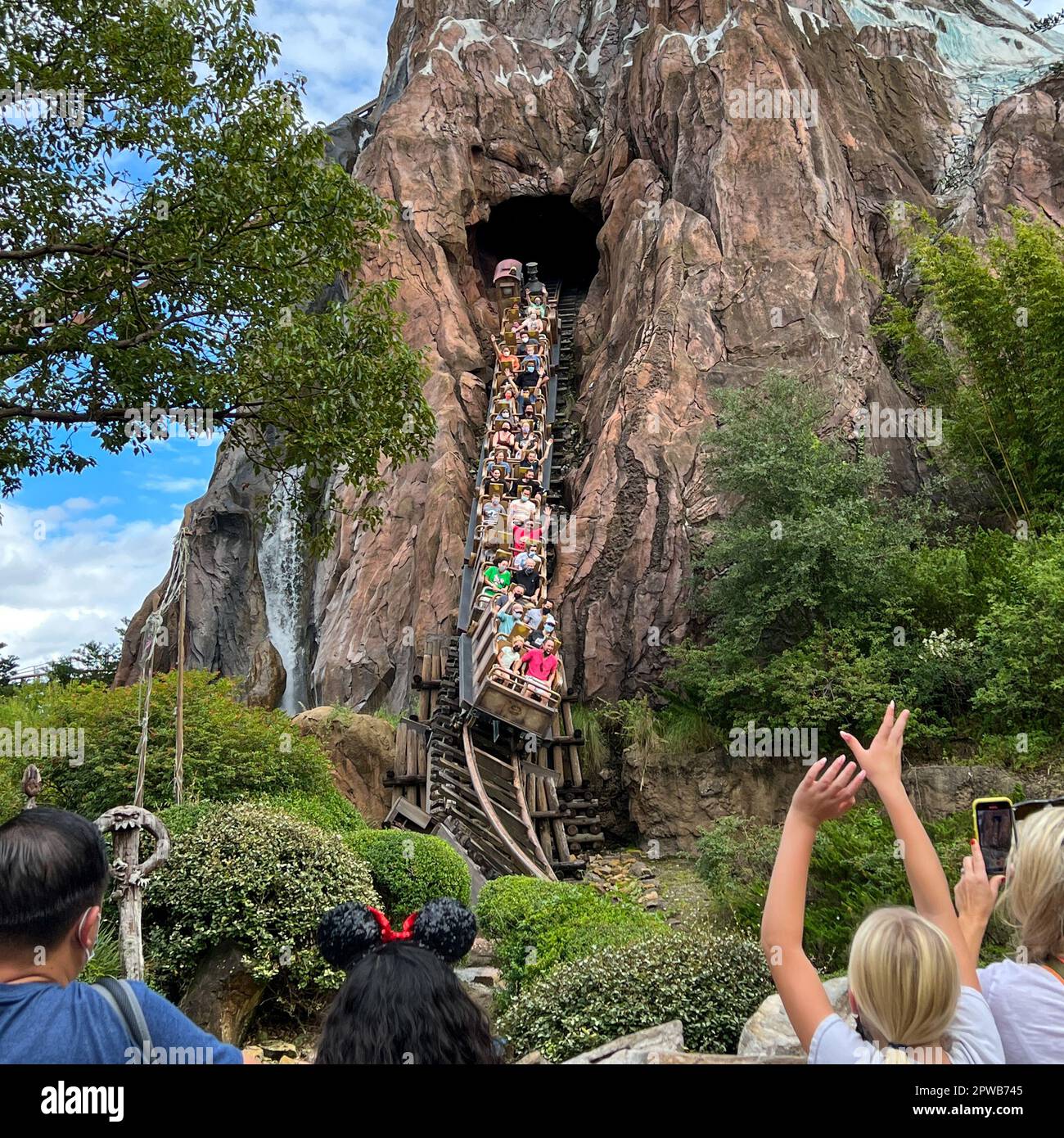 Orlando, FL USA - December 13, 2021: The Everest roller coaster ride at ...