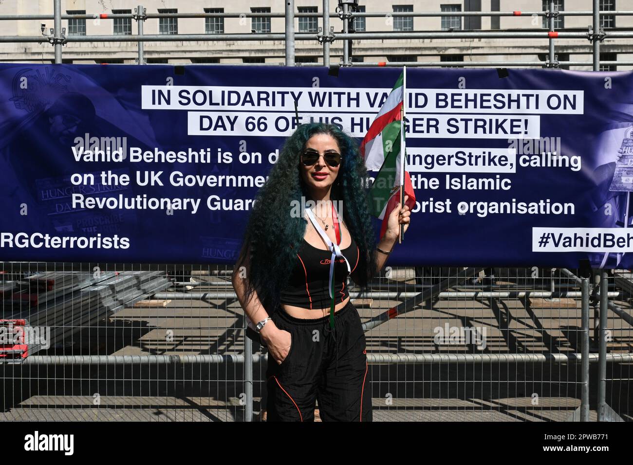Whitehall, London, UK. 29th Apr, 2023. Hundreds Iranian rally in ...