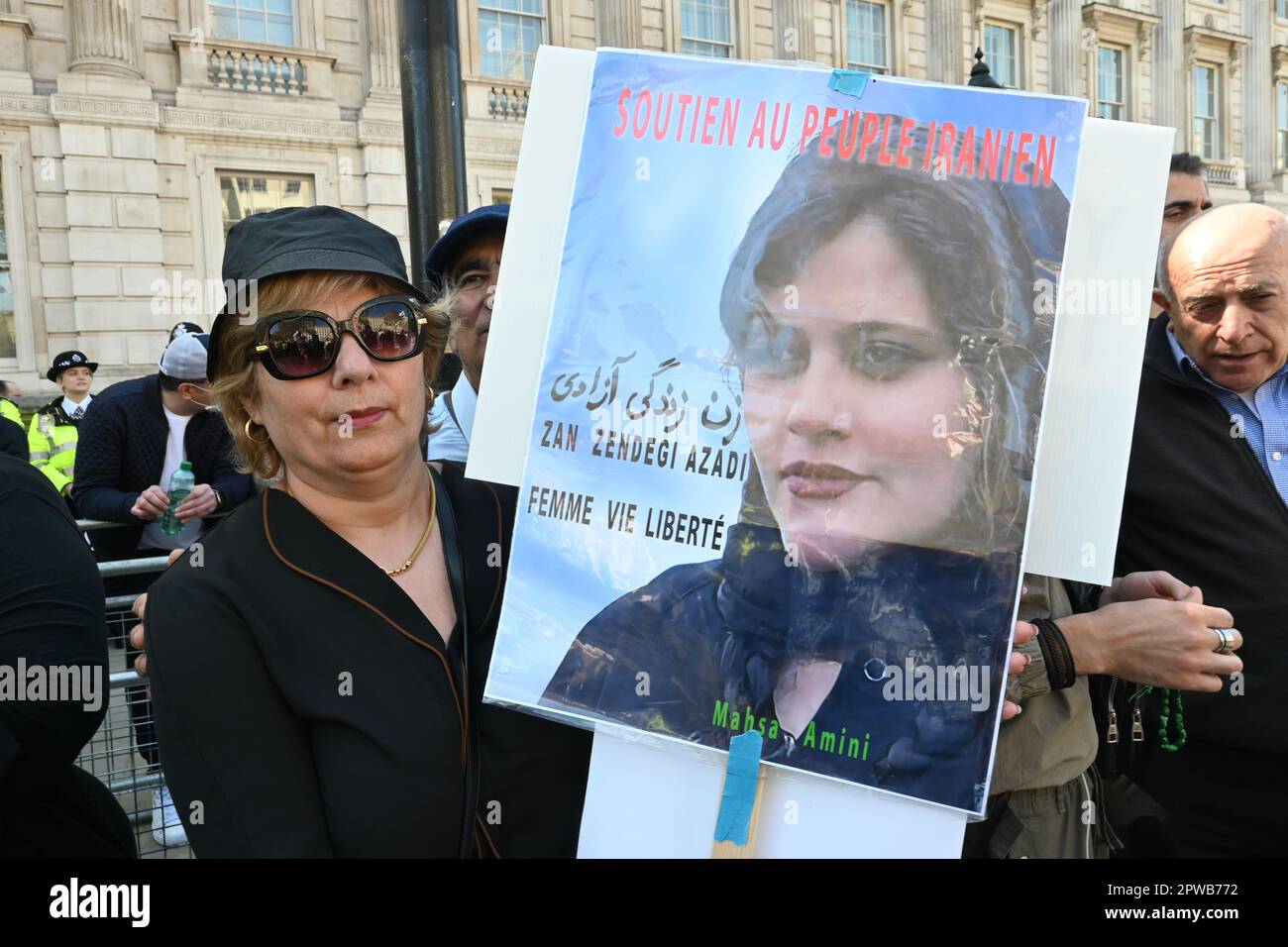 Whitehall, London, UK. 29th Apr, 2023. Hundreds Iranian rally in ...