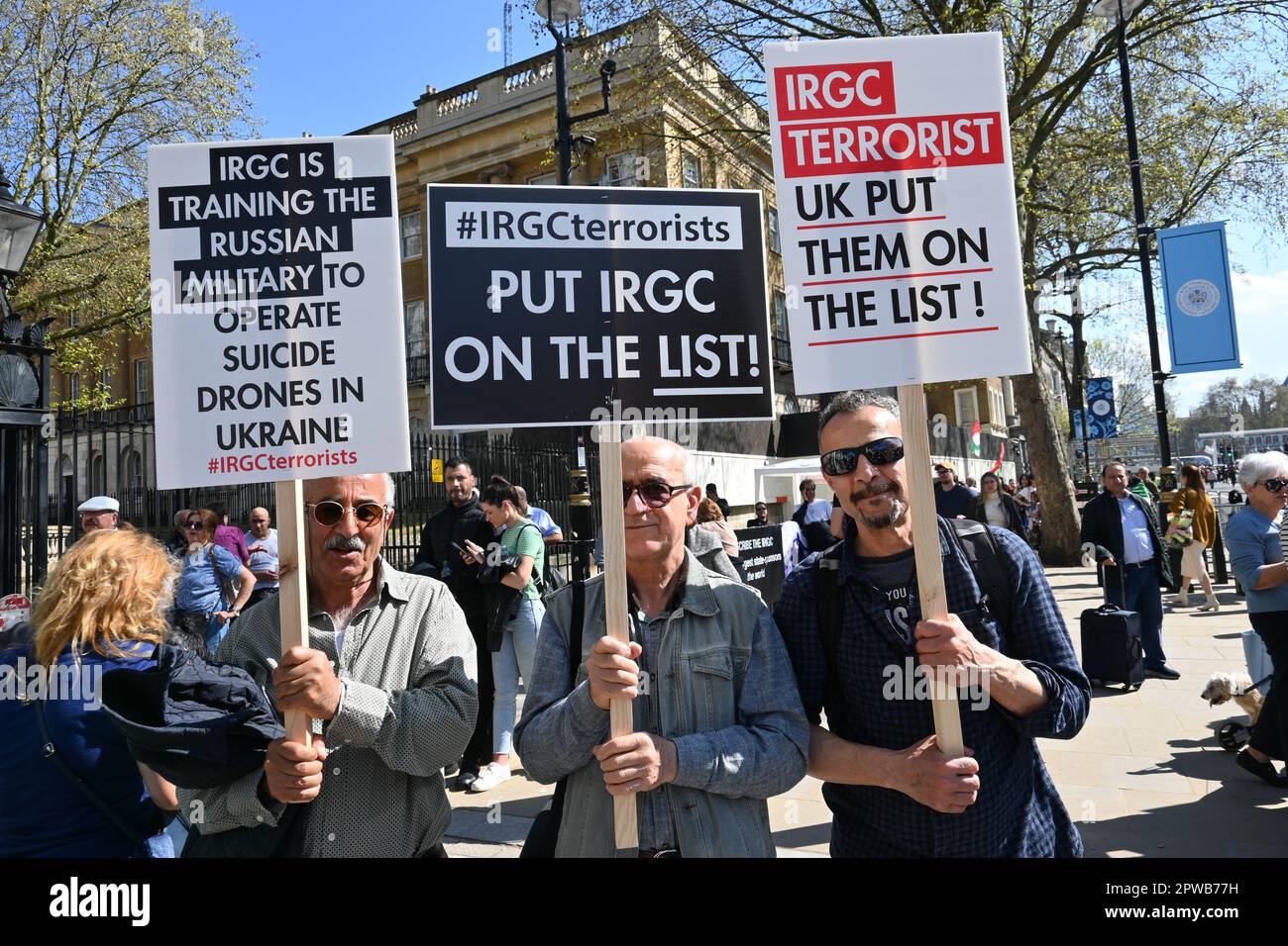 Whitehall, London, UK. 29th Apr, 2023. Hundreds Iranian rally in ...