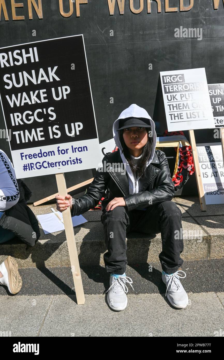 Whitehall, London, UK. 29th Apr, 2023. Hundreds Iranian rally in ...