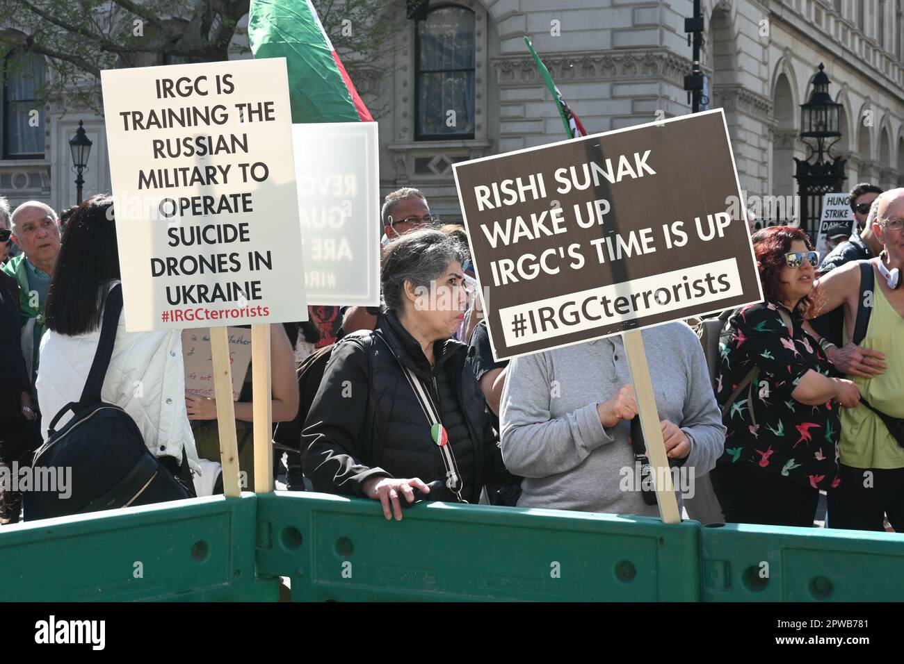 Whitehall, London, UK. 29th Apr, 2023. Hundreds Iranian rally in ...