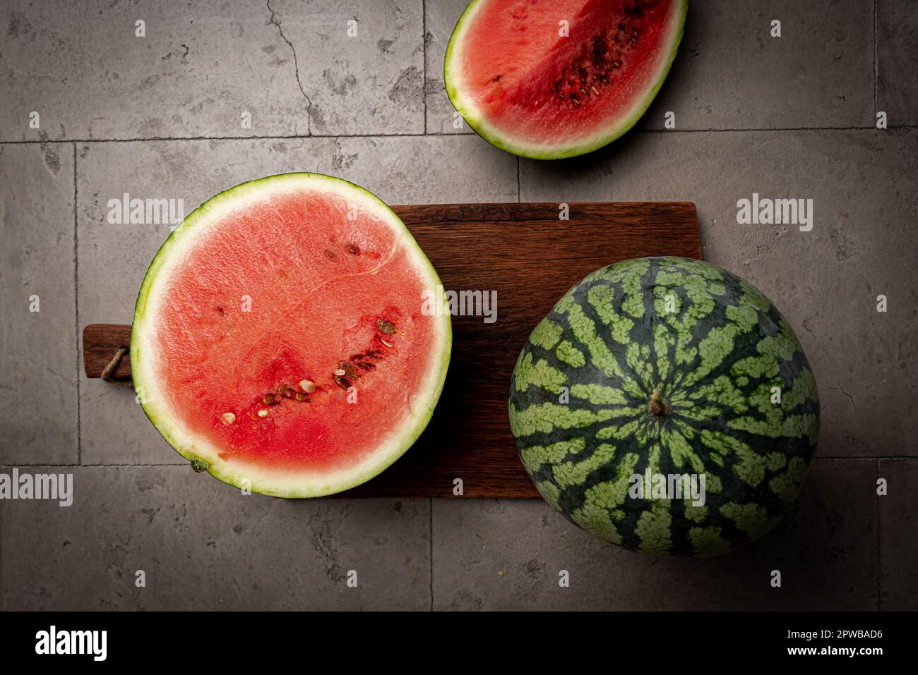 Fresh organic watermelon Stock Photo - Alamy