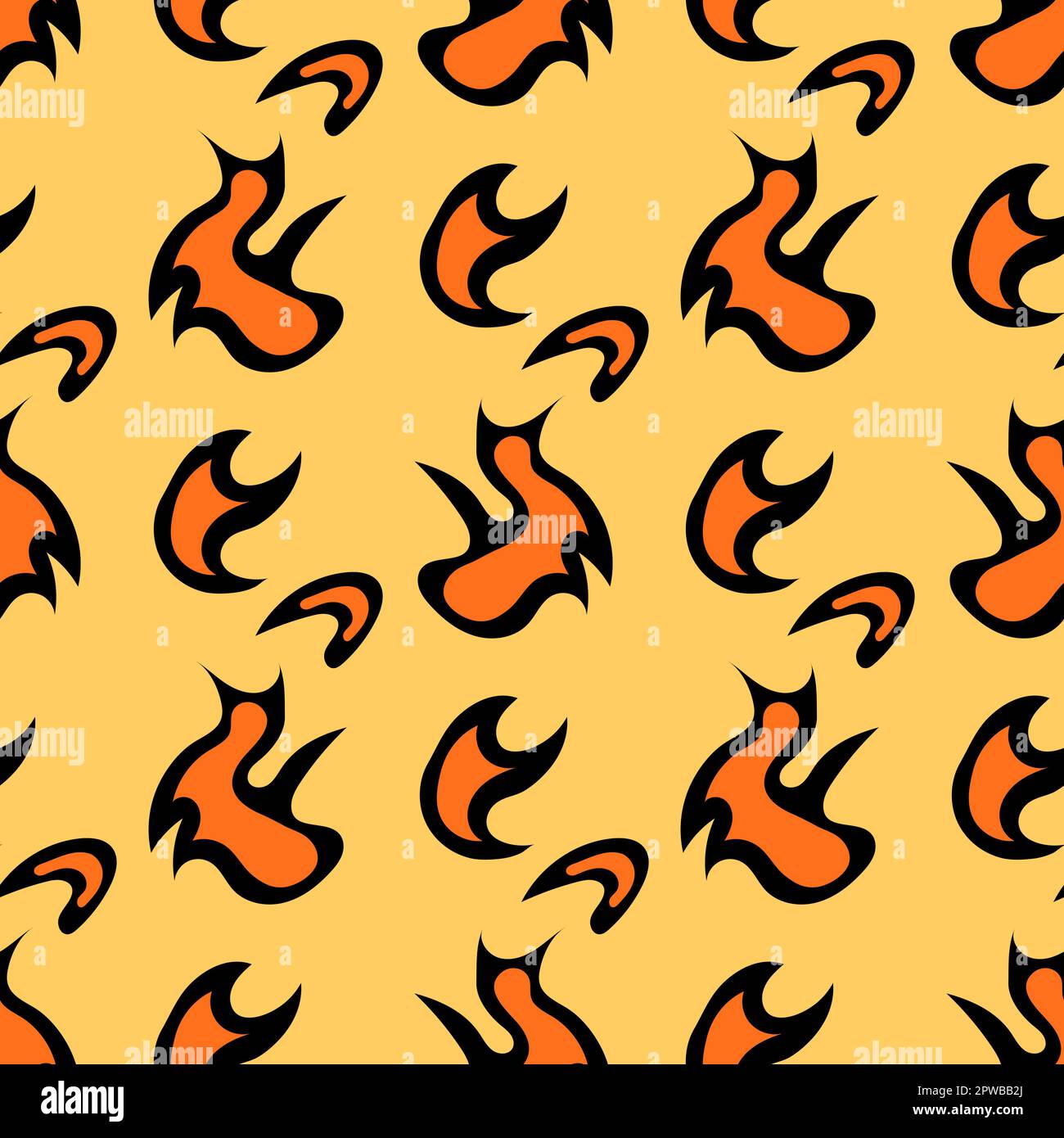 orange leopard skin fur print pattern. repeat pattern background design ...