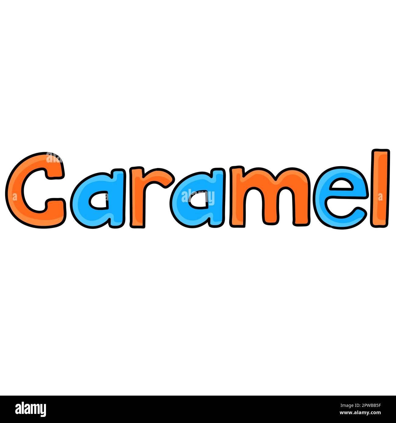 bold colored font text. doodle icon image Stock Vector Image & Art - Alamy