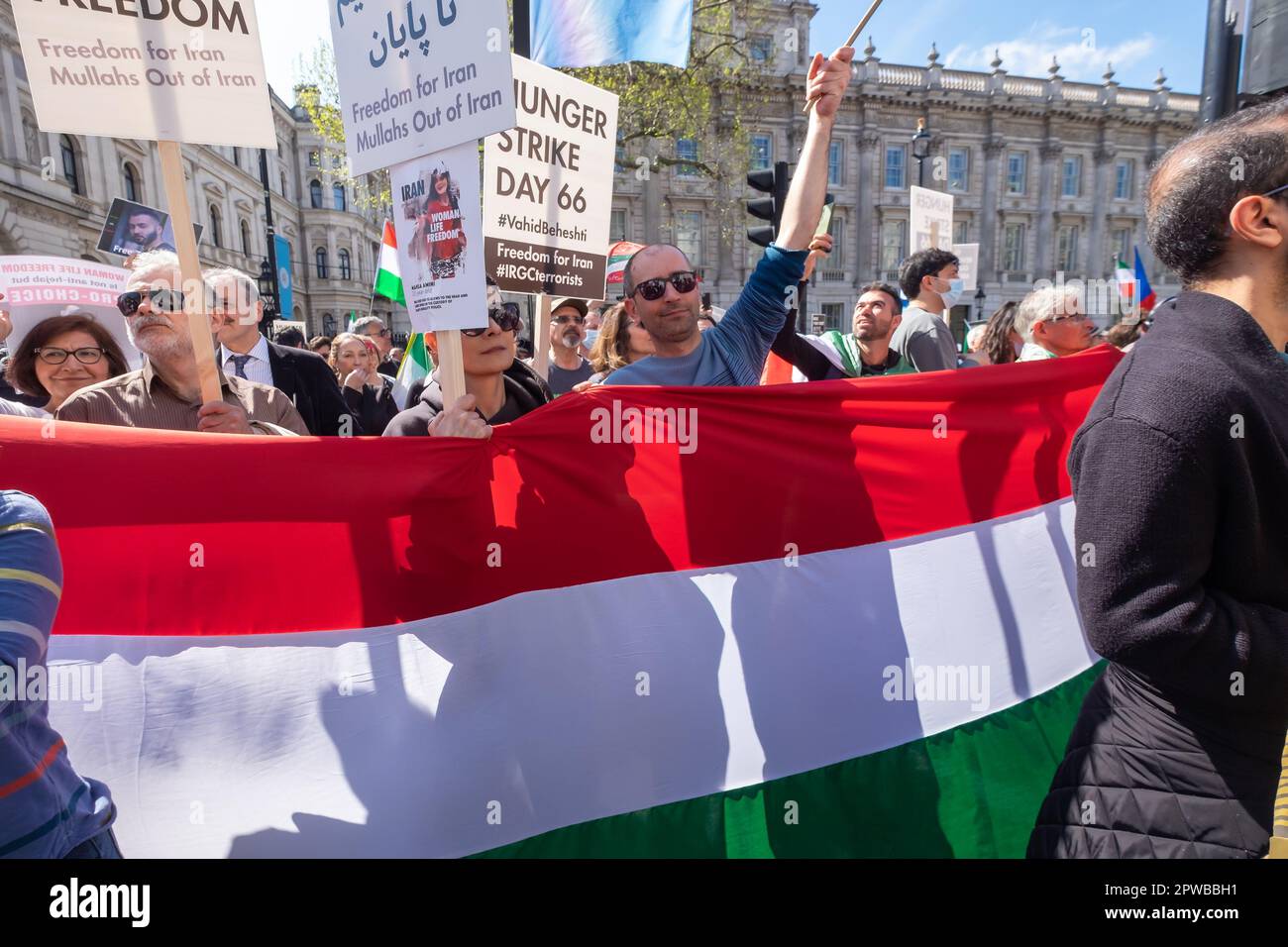 London, UK. 29 Apr 2023. Several thousand Iranians and supporters ...