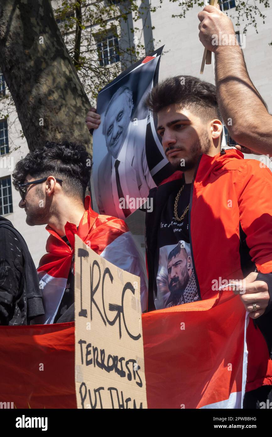 London, UK. 29 Apr 2023. Several thousand Iranians and supporters ...