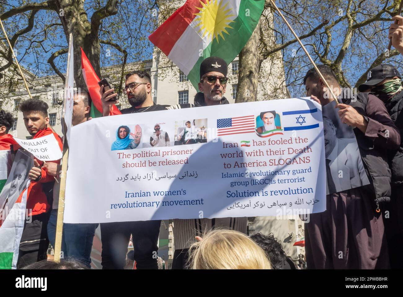 London, UK. 29 Apr 2023. Several thousand Iranians and supporters ...