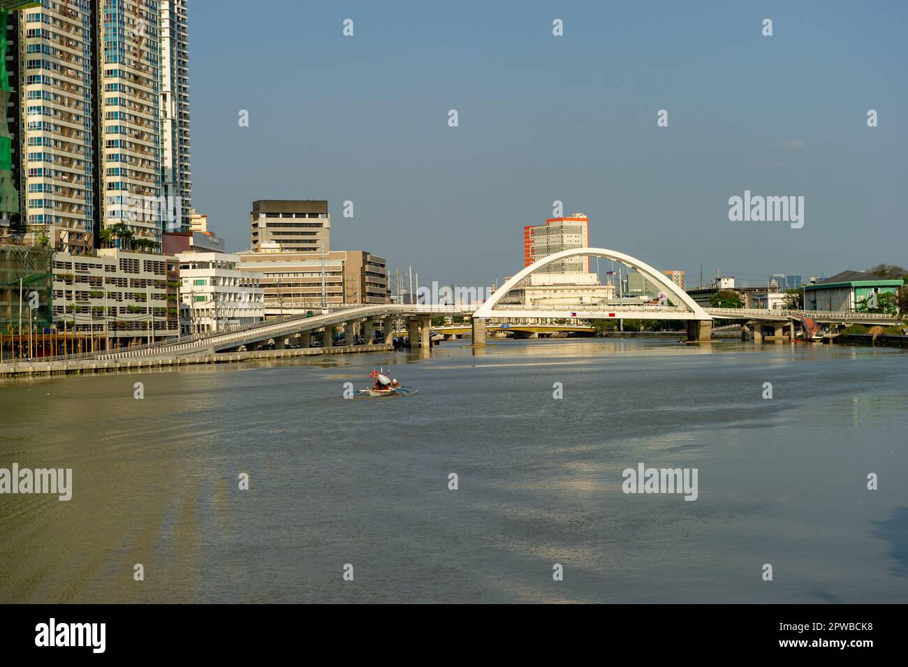 The Binondo Intramuros Bridge over the Pasig River, manila, The ...