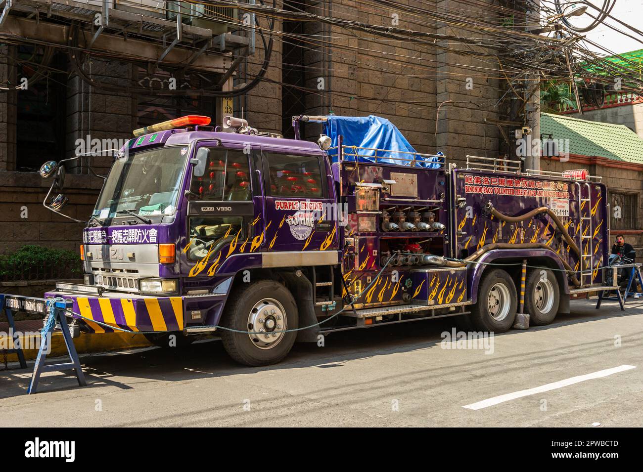 A volunteer crewed fire engine in Manila, The Philippines Stock Photo ...