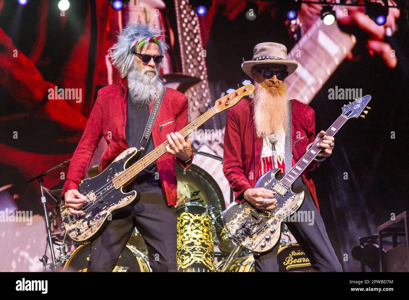 Indio, USA. 28th Apr, 2023. Elwood Francis and Billy Gibbons of ZZ Top ...