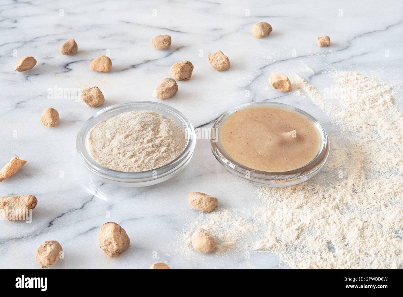 Baobab fruit in seed and powder form used for food Stock Photo - Alamy