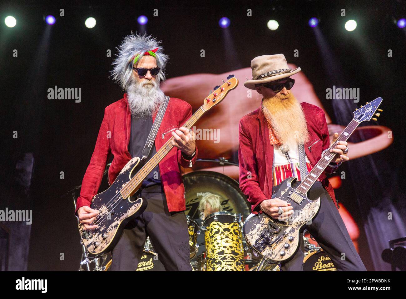 Indio, USA. 28th Apr, 2023. Elwood Francis and Billy Gibbons of ZZ Top ...