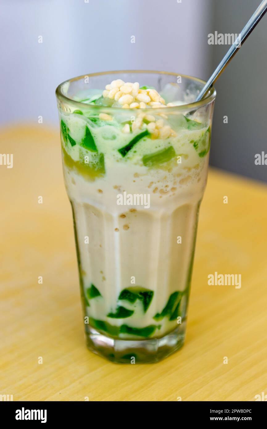 Buko Pandan drink in the Philippines Stock Photo - Alamy