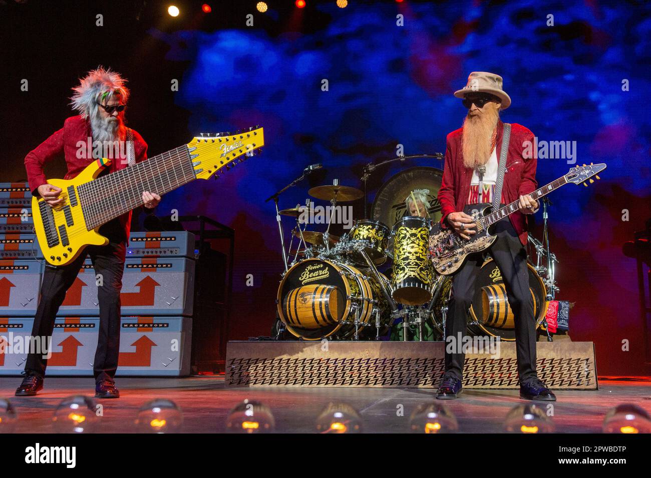 Indio, USA. 28th Apr, 2023. Elwood Francis, Frank Beard and Billy ...