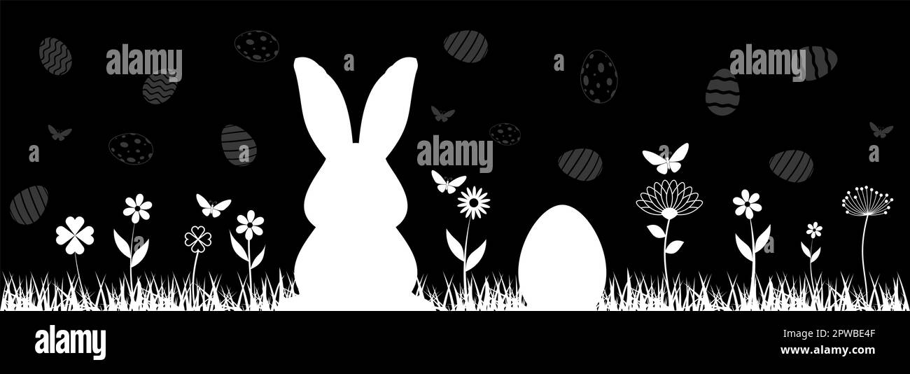 Easter Silhouette vector in black Stock Vector Image & Art - Alamy