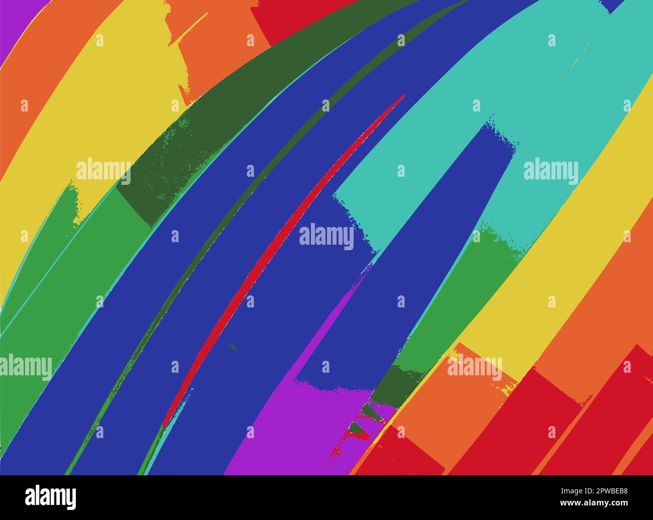 Expressive background with abstract colorful paint splashes, vector ...