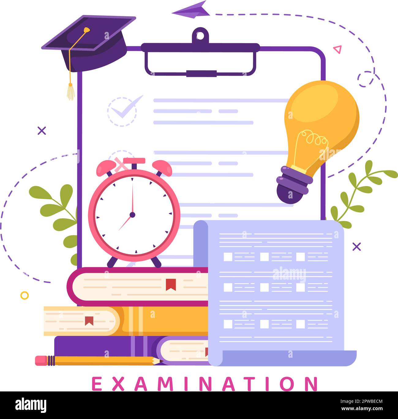 Exam papers student Stock Vector Images - Alamy