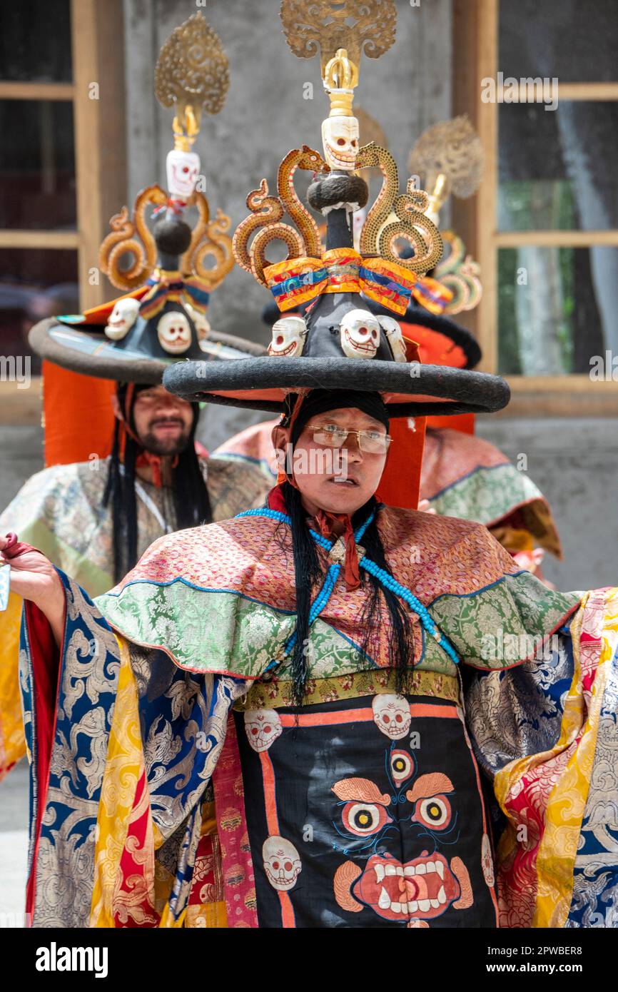 A Monk dances at the Phyang Monastery Festival in Ladakh, India Stock ...