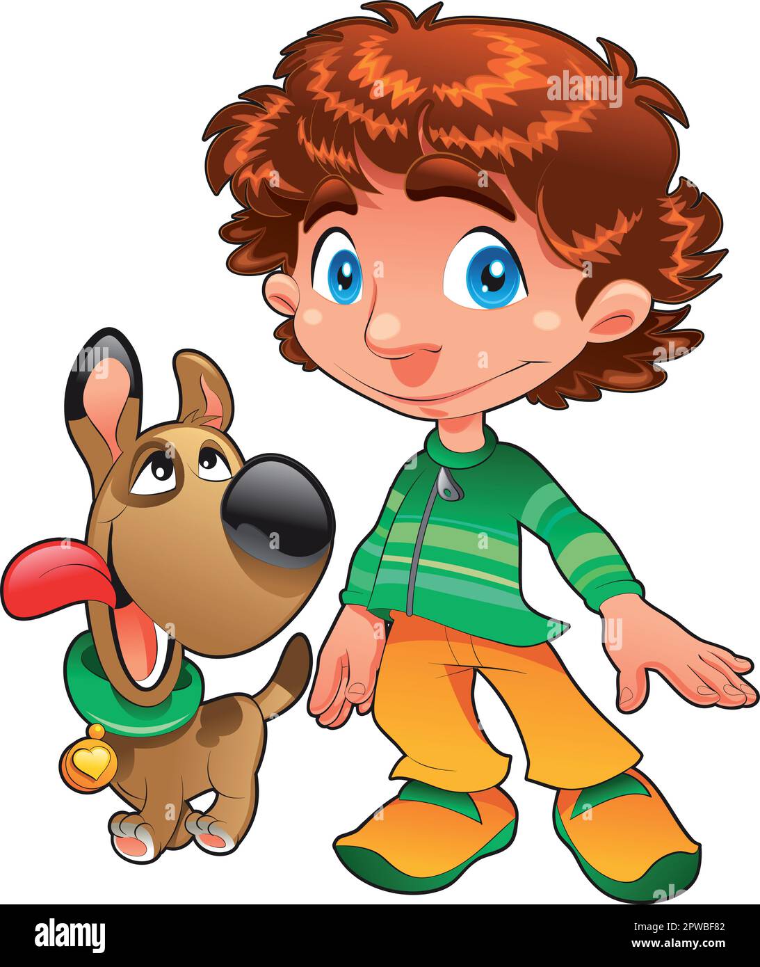 Kennel boy Stock Vector Images - Alamy