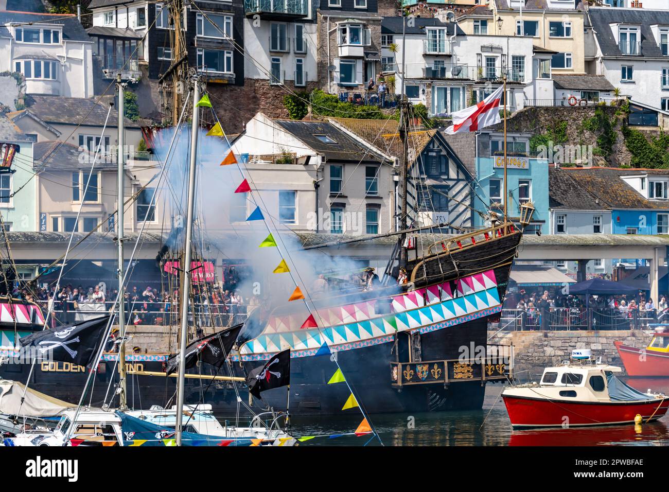 Brixham, UK. 29th Apr, 2023. Thousands of people, most dressed as ...