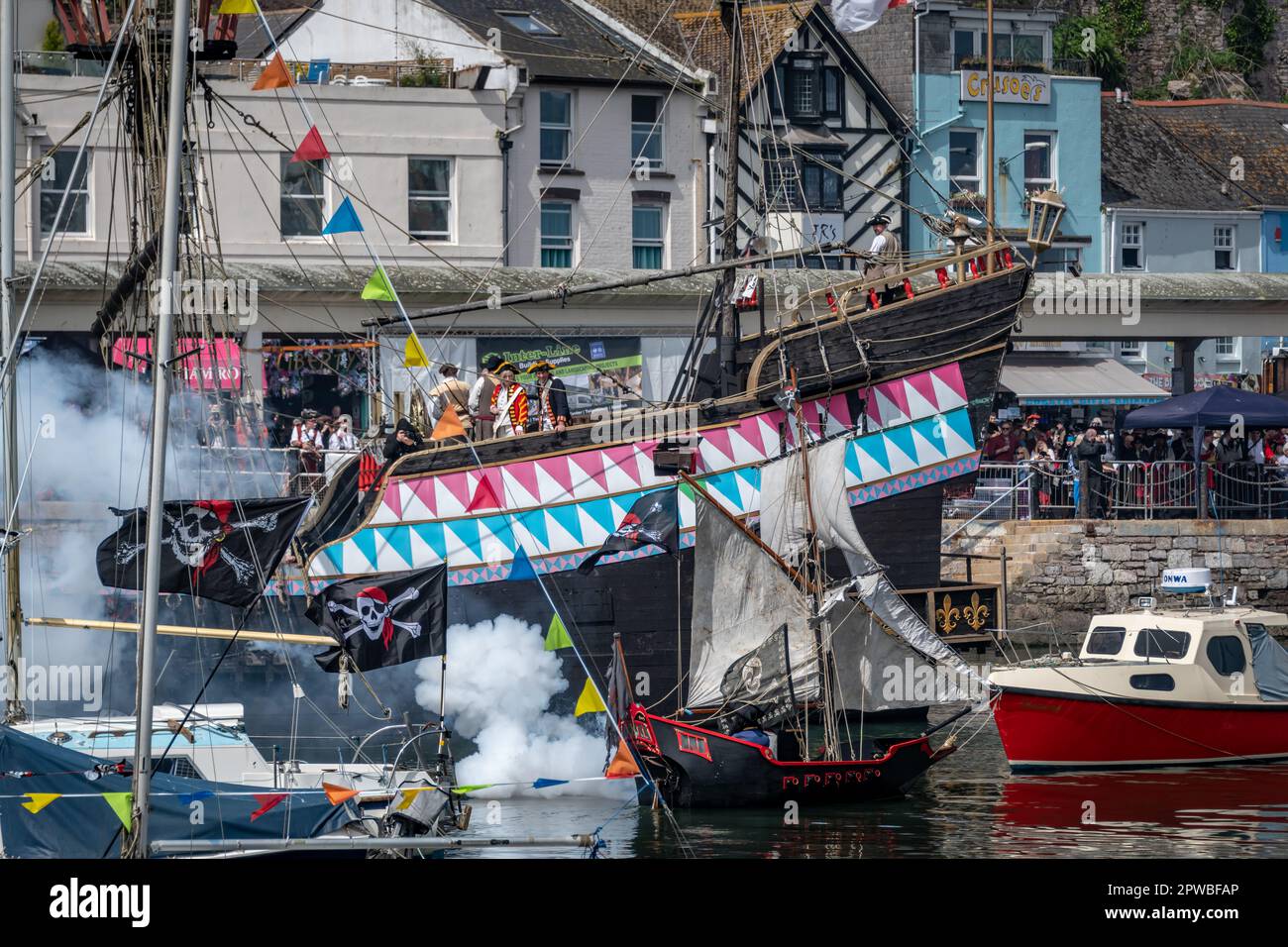 Brixham, UK. 29th Apr, 2023. Thousands of people, most dressed as ...