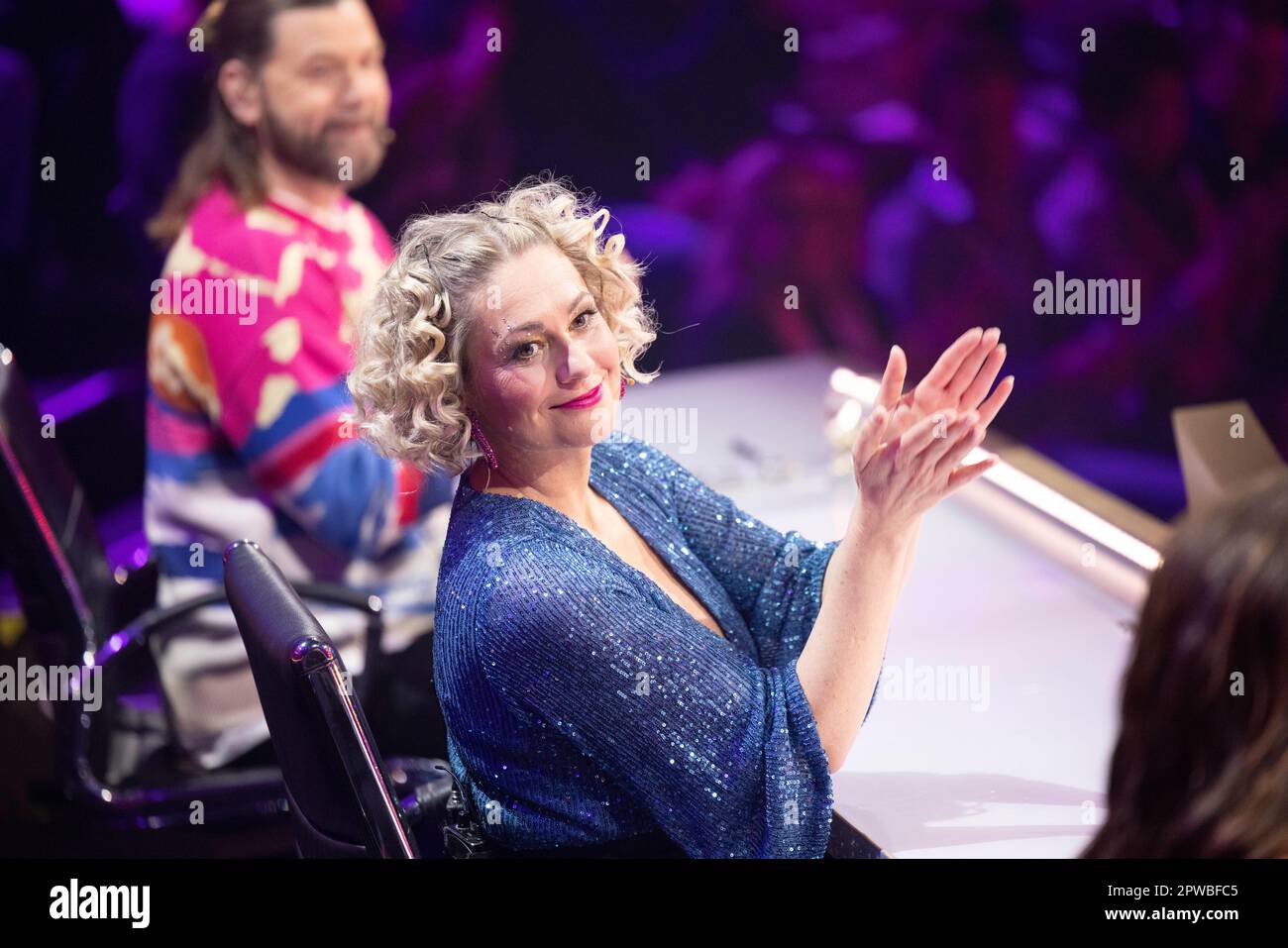 Cologne, Germany. 29th Apr, 2023. Ruth Moschner from the guessing team ...