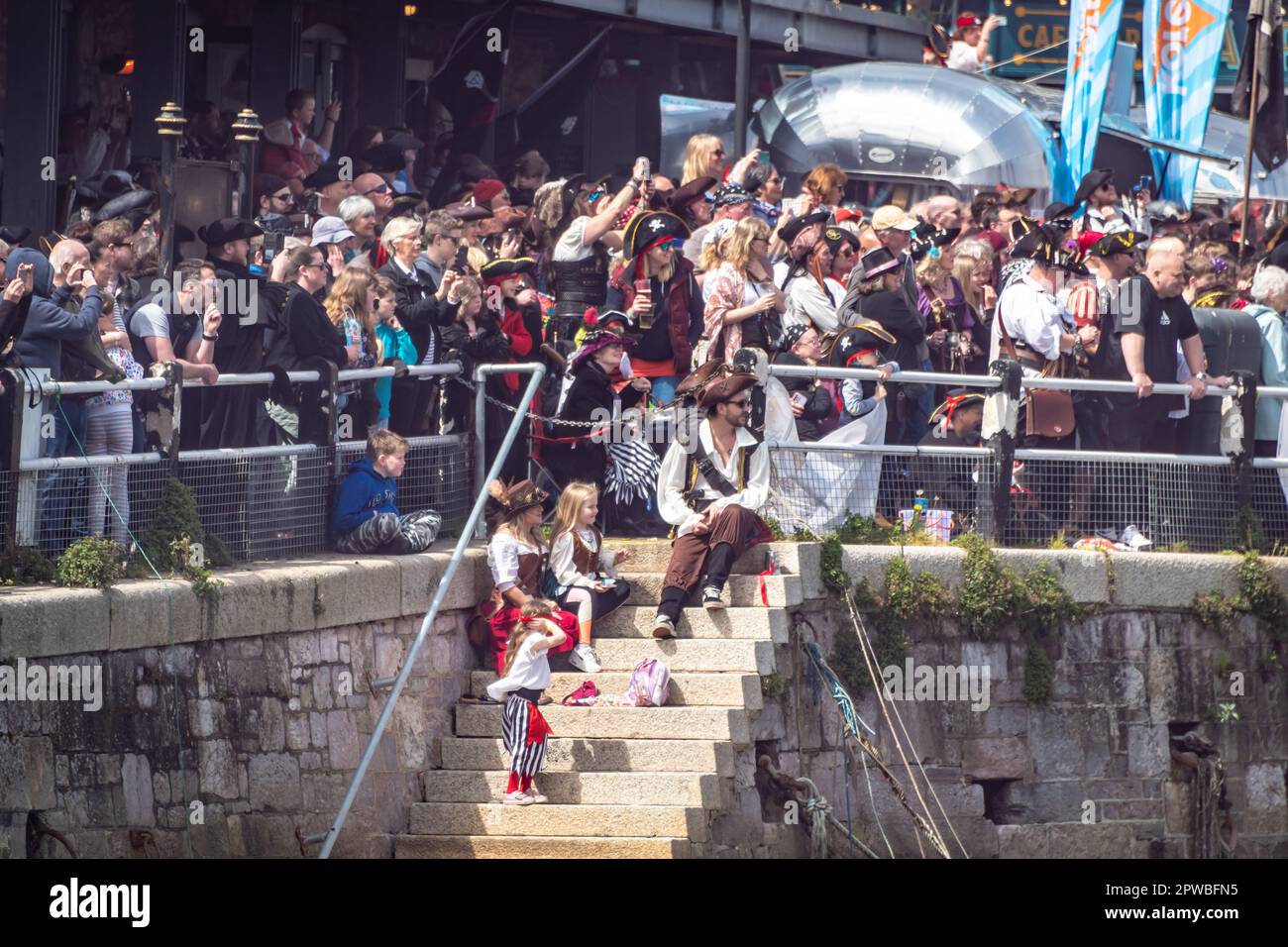 Brixham, UK. 29th Apr, 2023. Thousands of people, most dressed as ...
