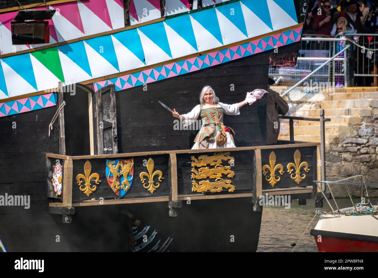 Brixham, UK. 29th Apr, 2023. Thousands of people, most dressed as ...