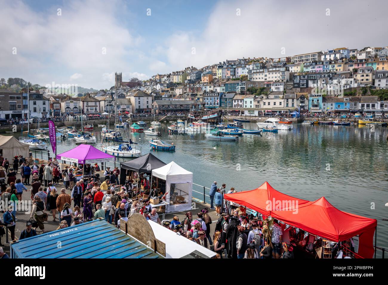 Brixham, UK. 29th Apr, 2023. Thousands of people, most dressed as ...