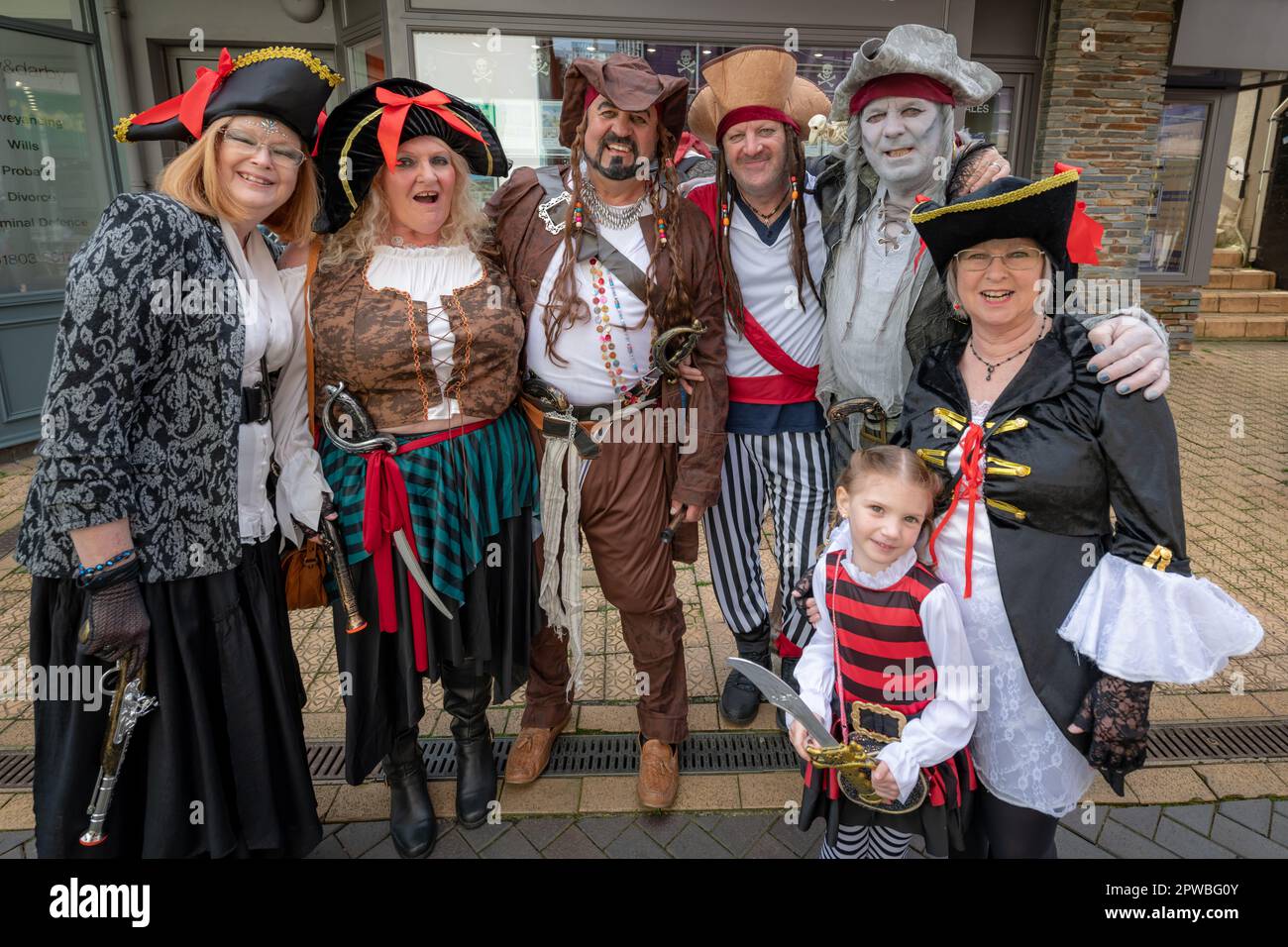 Brixham, UK. 29th Apr, 2023. Thousands of people, most dressed as ...