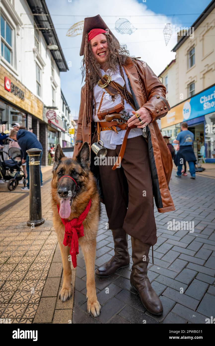 Brixham, UK. 29th Apr, 2023. Thousands of people, most dressed as ...