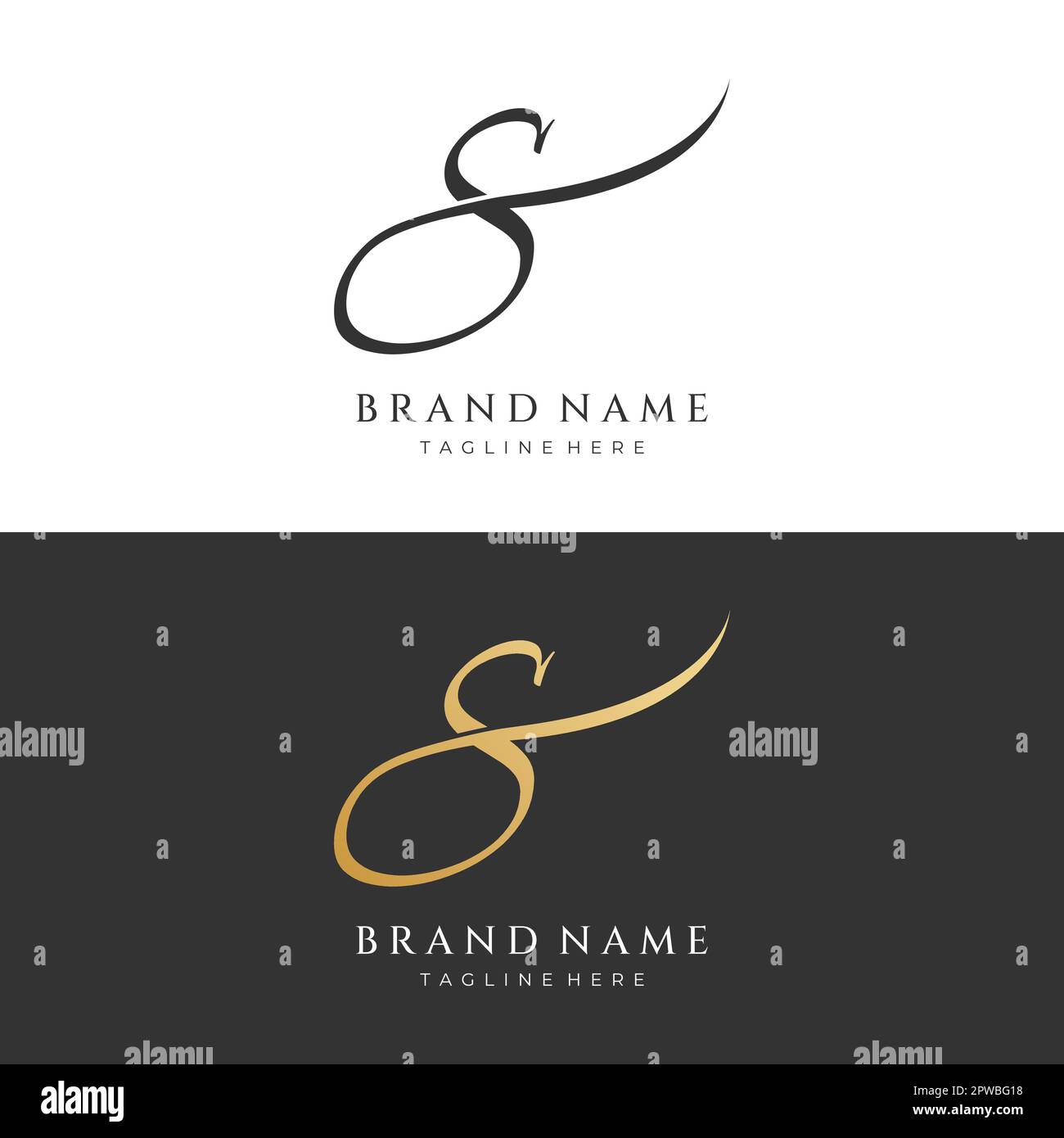 Logo design abstract template initial letter s element with geometry ...