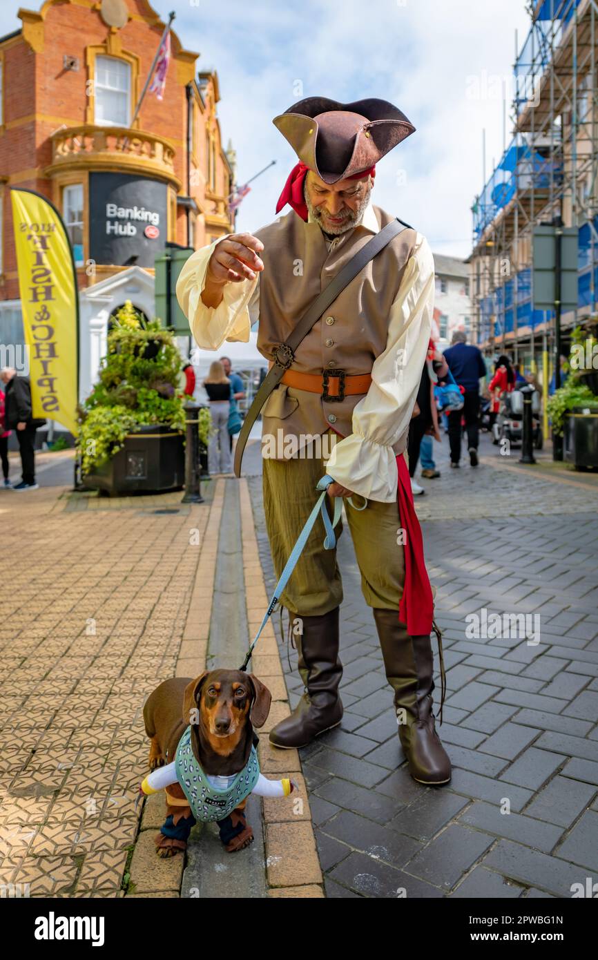Brixham, UK. 29th Apr, 2023. Thousands of people, most dressed as ...