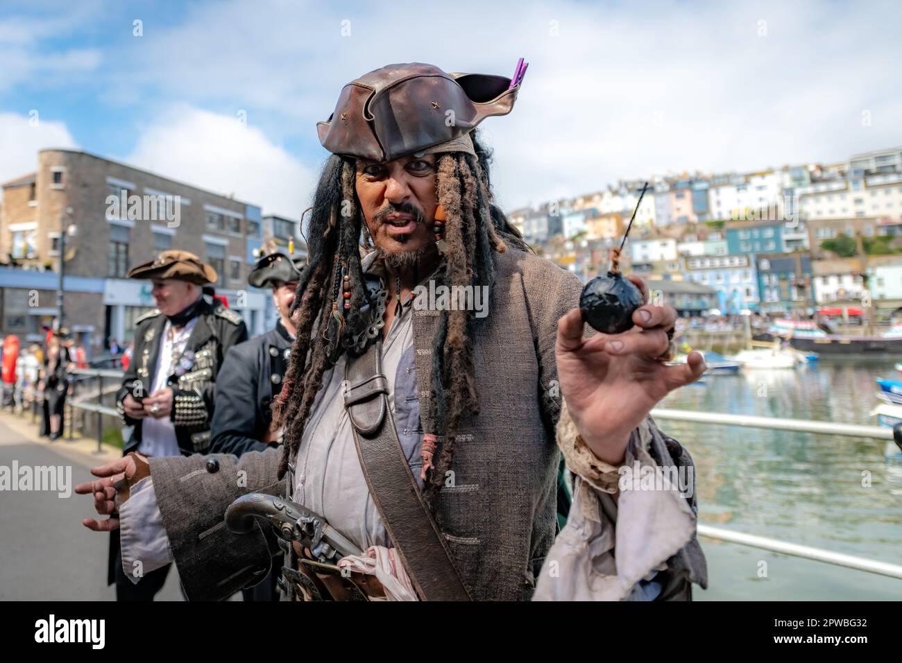 Brixham, UK. 29th Apr, 2023. Thousands of people, most dressed as ...