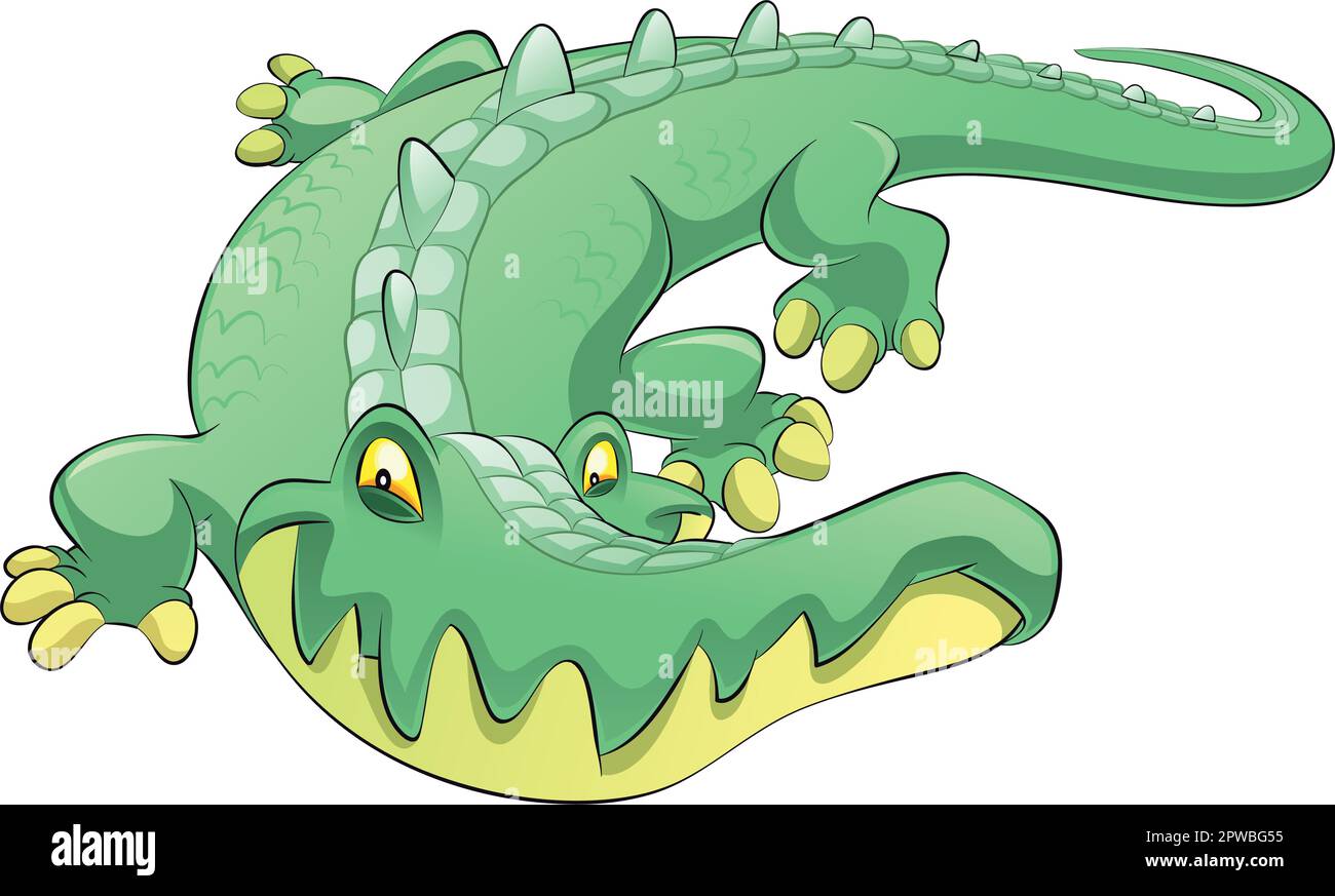 Crocodile, vector and cartoon character Stock Vector Image & Art - Alamy