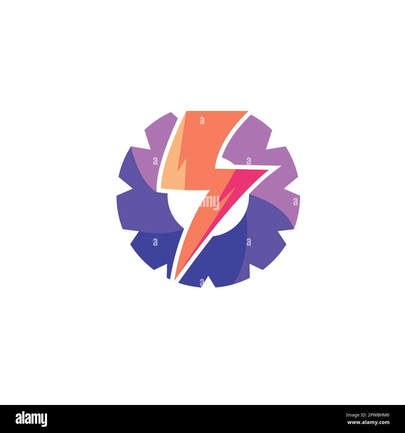Thunderbolt emblem Cut Out Stock Images & Pictures - Alamy