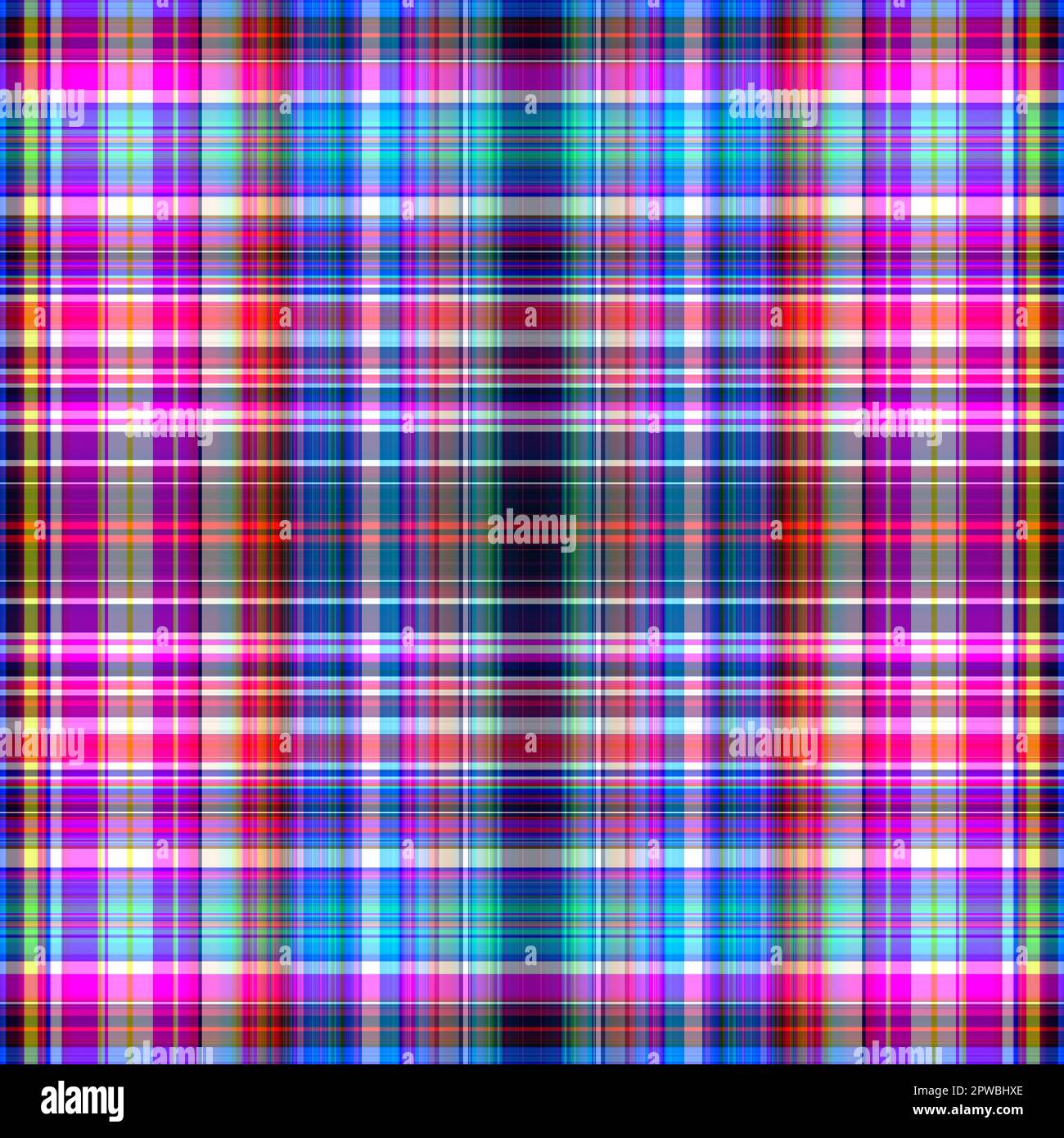Vintage tartan pattern in vaporwave colorful style. Vintage 80s plaid ...