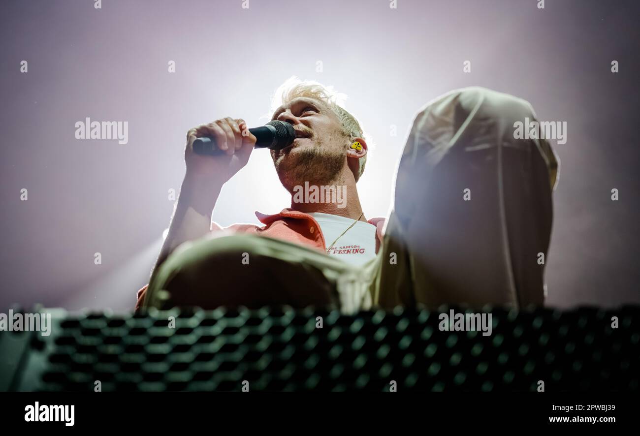 AMSTERDAM - Singer Joshua Nolet of Chef'Special during an anniversary ...