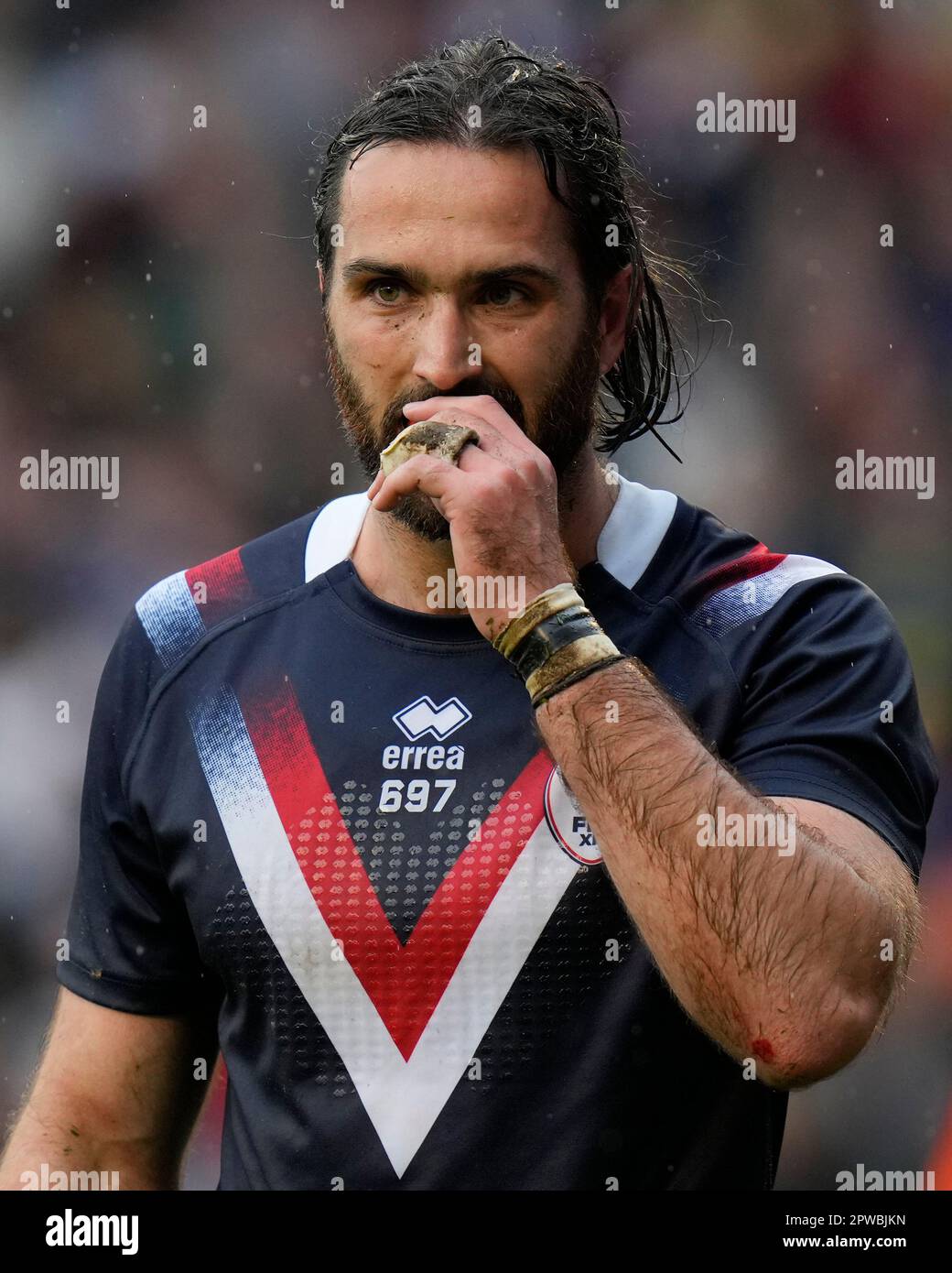 Paul Marcon #5 of France during the Mid Season International match ...