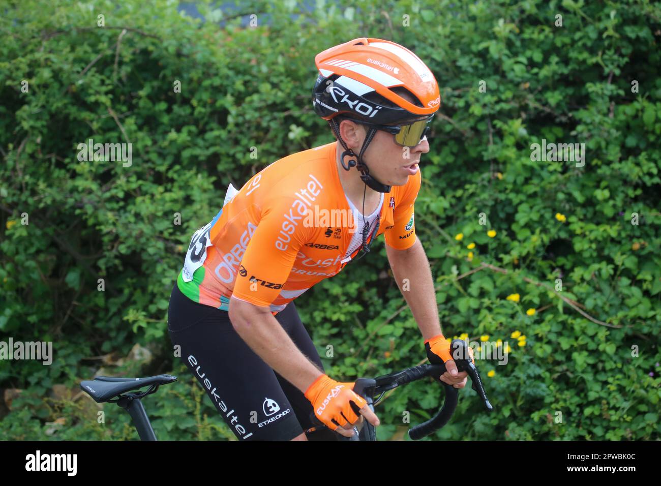 Las Tiendas, Spain, 29th April, 2023: The rider of Euskaltel - Euskadi ...