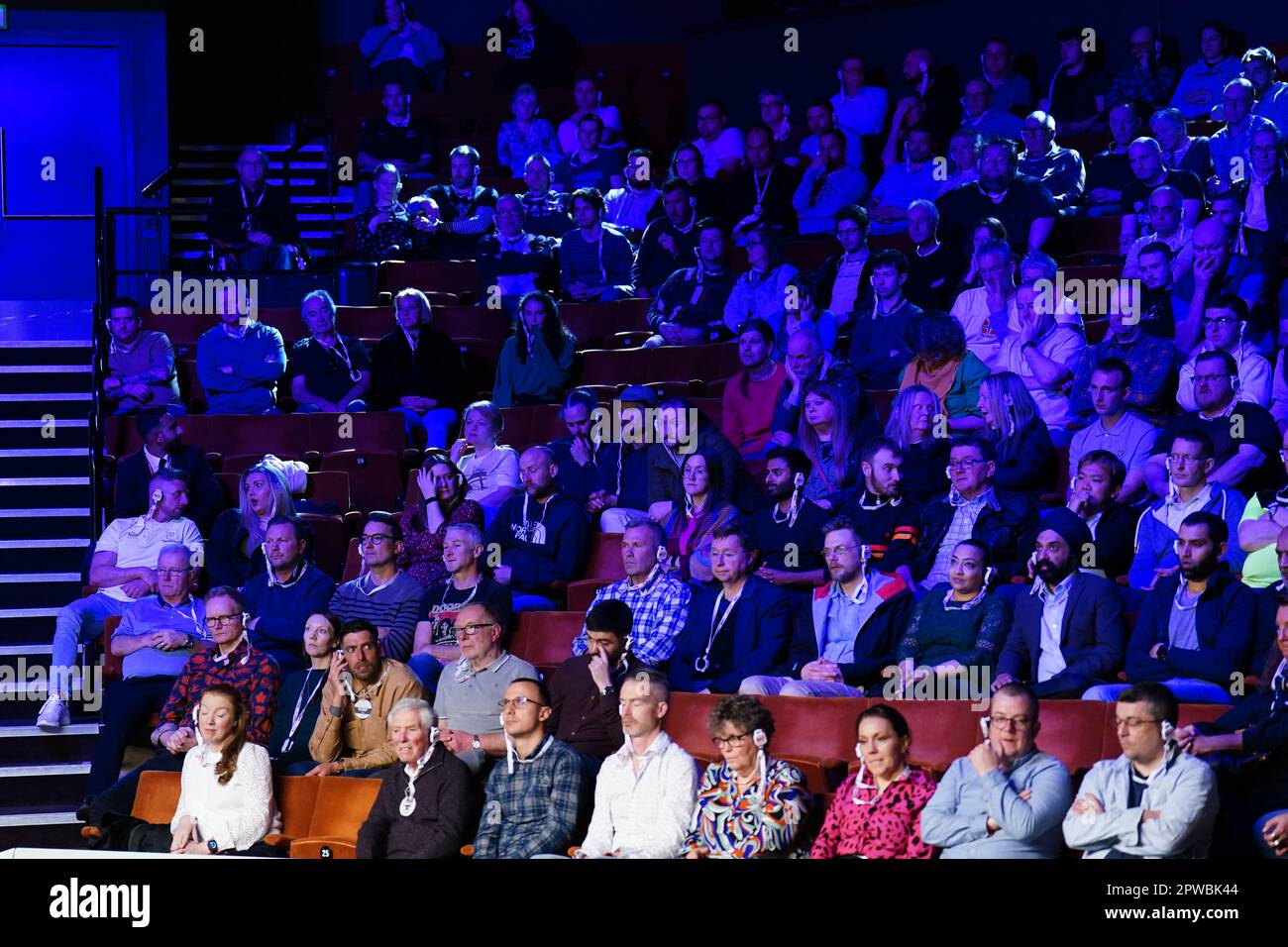 A general view of spectators during play between Mark Selby and Mark ...