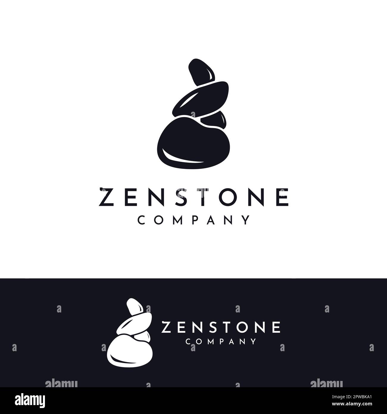 Zen minimalist logo hi-res stock photography and images - Alamy