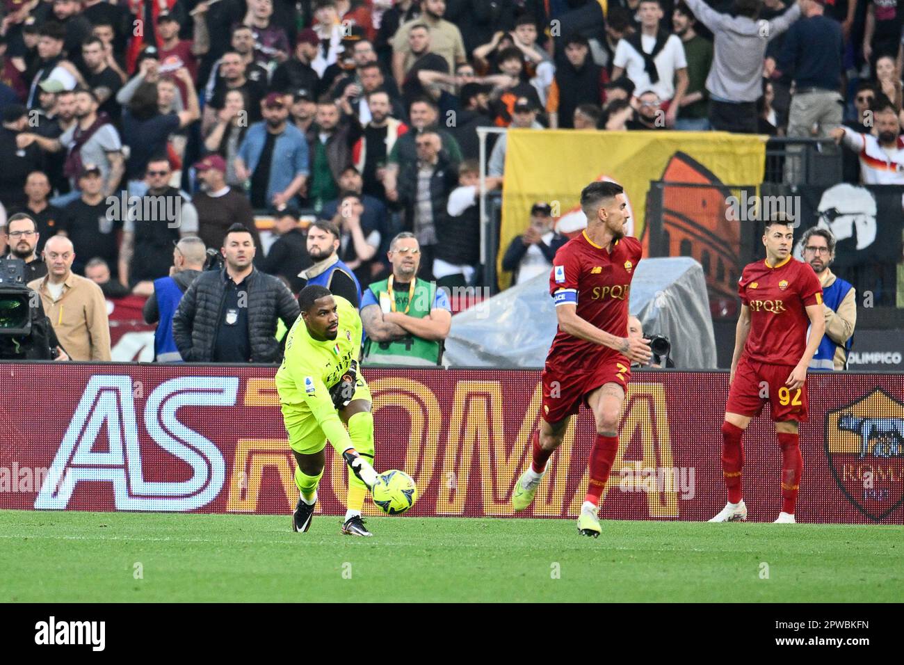 Stadio Olimpico, Rome, Italy. 29th Apr, 2023. Italian Serie A Football ...