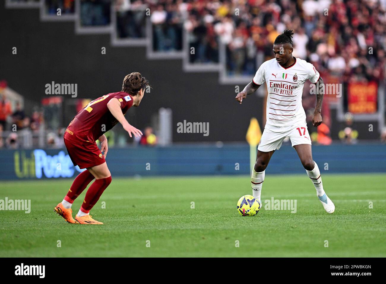 Rome, Italy. 29th Apr, 2023. Rafael Leao of AC Milan during the Serie A ...